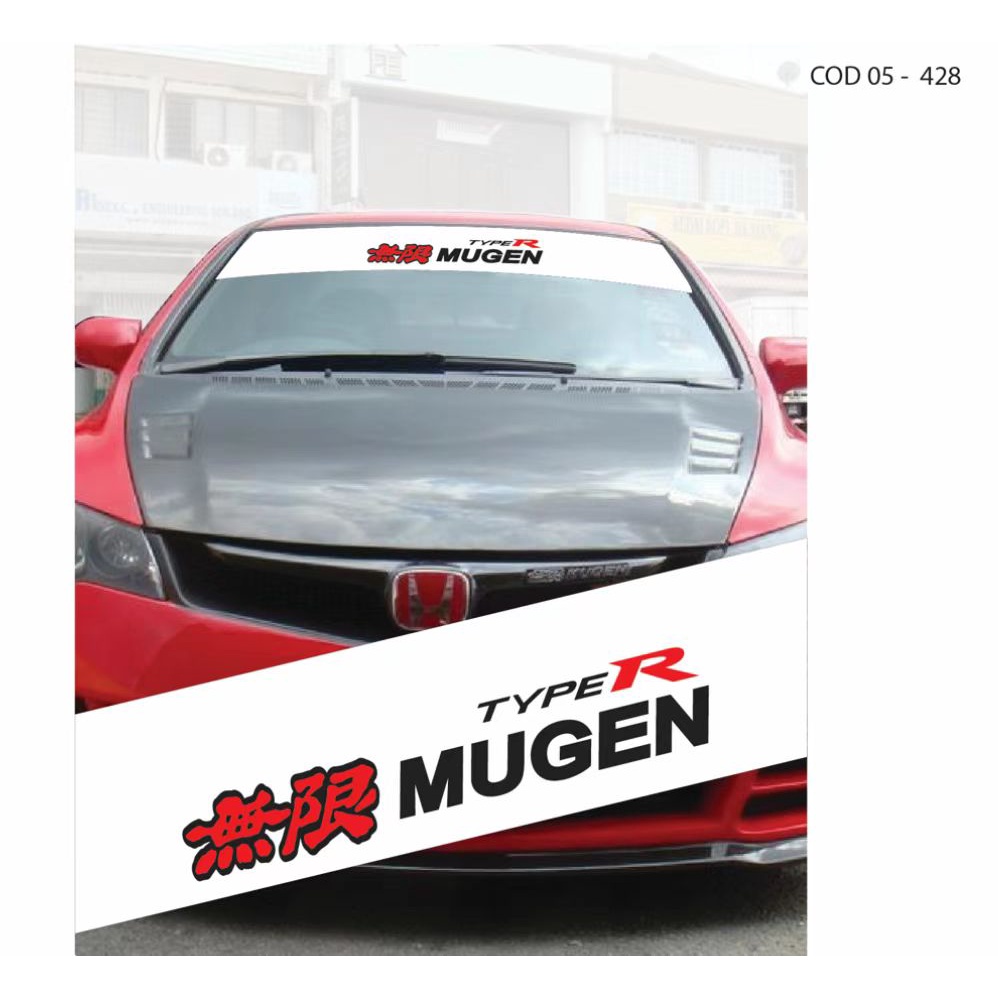 HONDA MUGEN Front windshield sticker 52''x 10'' | Shopee Malaysia