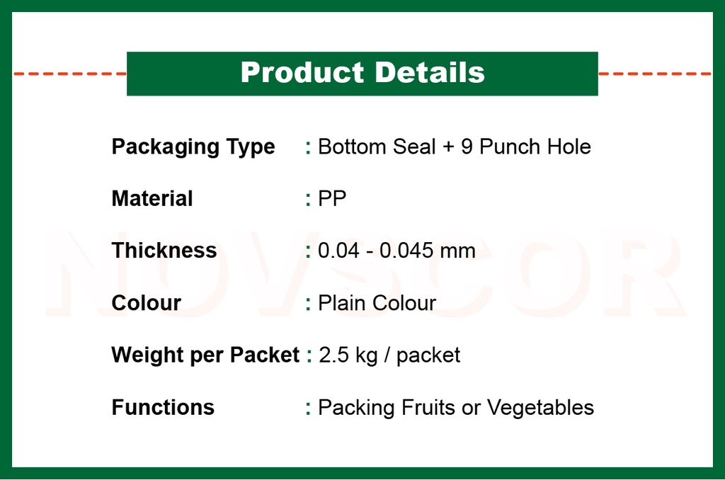 Plastik PP Punch Hole | 2.5kg | PP Plastic Transparent Bag WITH HOLE ...
