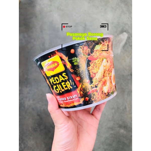 Maggi Pedas Giler Bowl 97g (Tom Yam,2x Ayam Bakar,Ayam Bakar,Seafood Berapi) | Shopee Malaysia