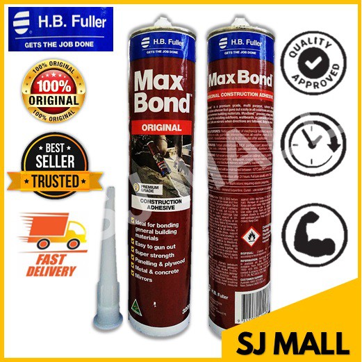 MAX BOND Construction Adhesive Silicone 320g FULLER MAXBOND / Gum ...