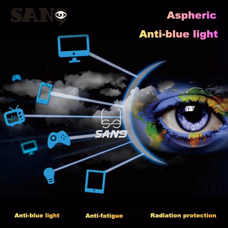 1.67 Anti-blue Lens Can be Customized Eyeglasses | Shopee Malaysia