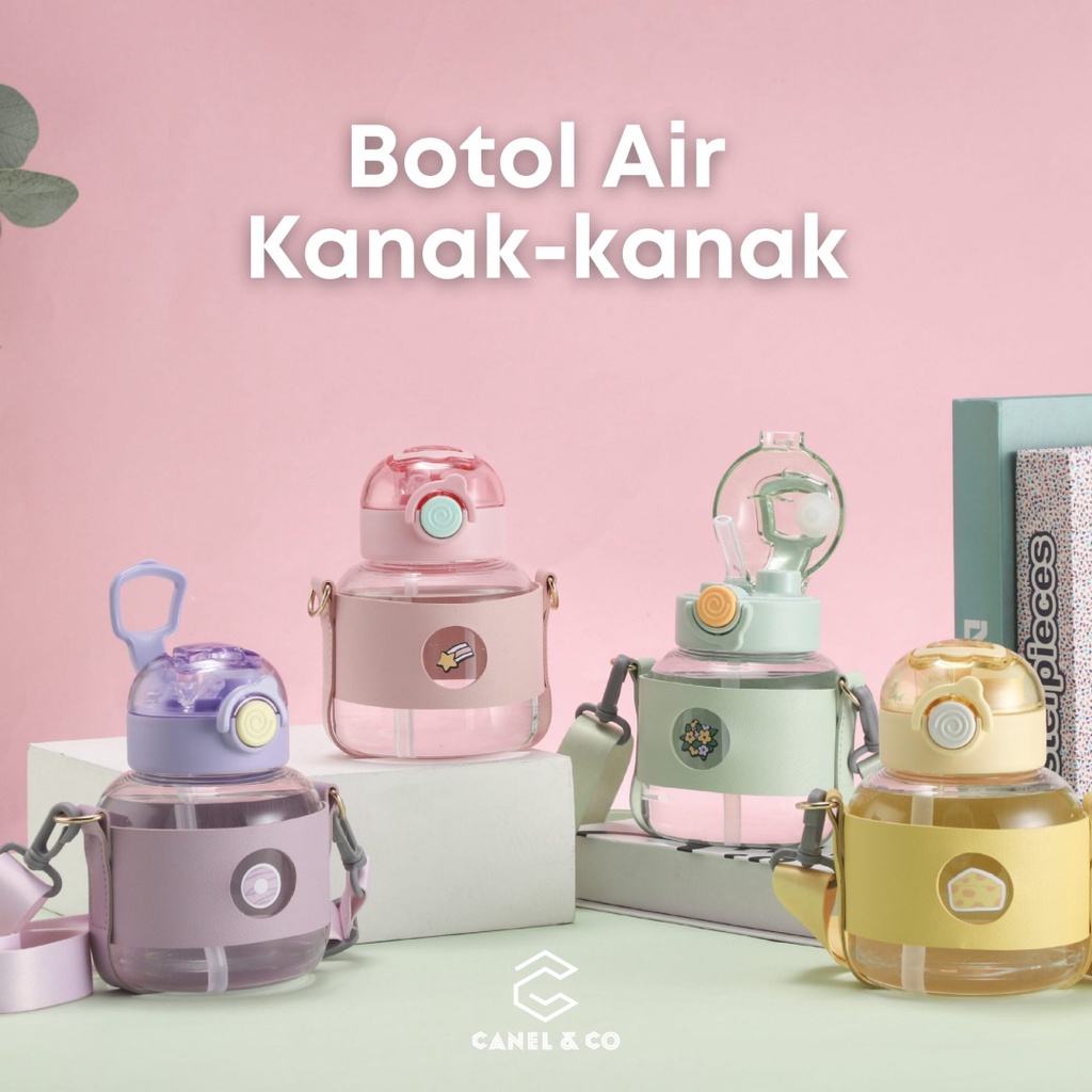 620ml Botol Air Drinking Bottle Baby Children Learning Cup with Gravity ...