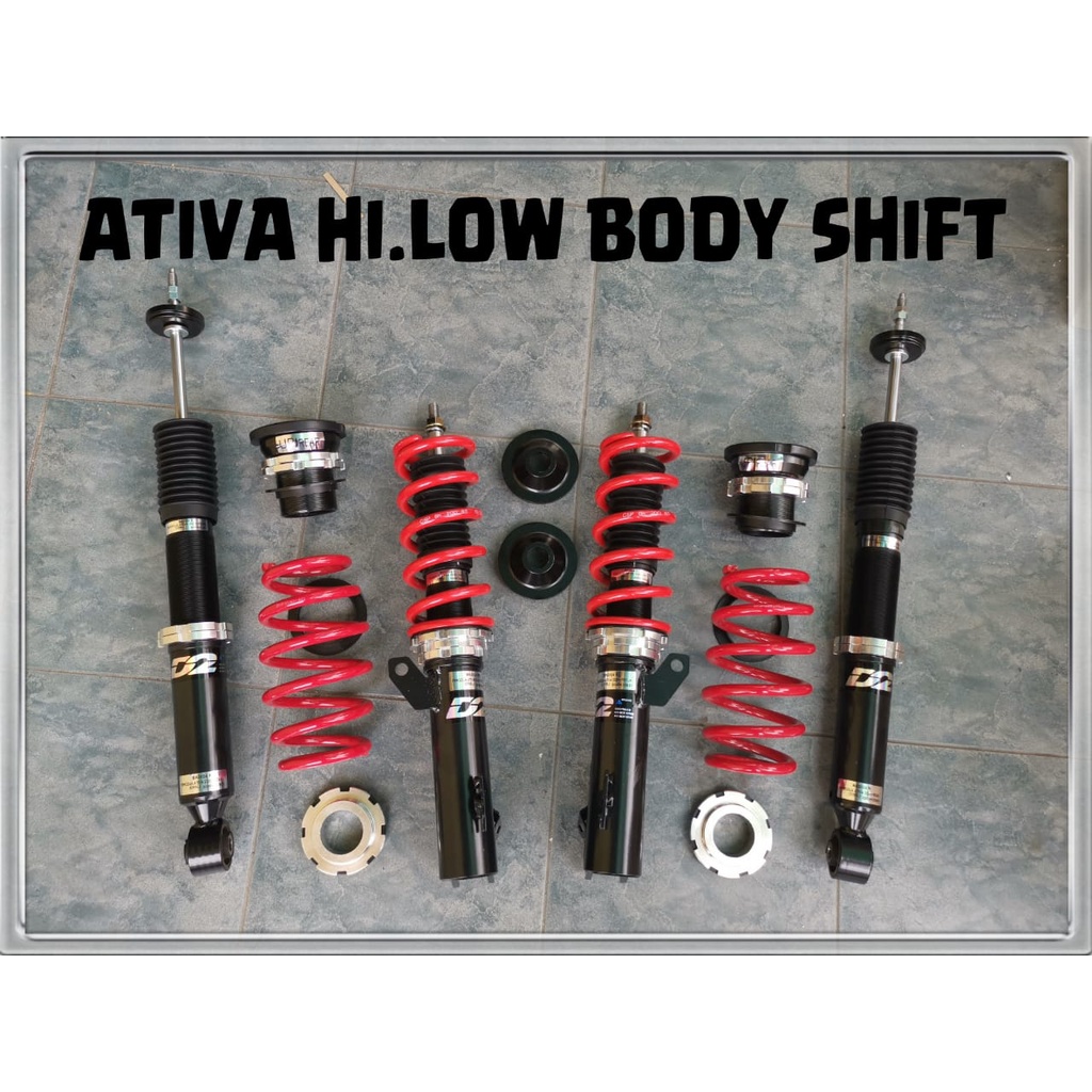 D2 Adjustable High Low Body Shift Absorber Spring Set - Perodua ATIVA ...