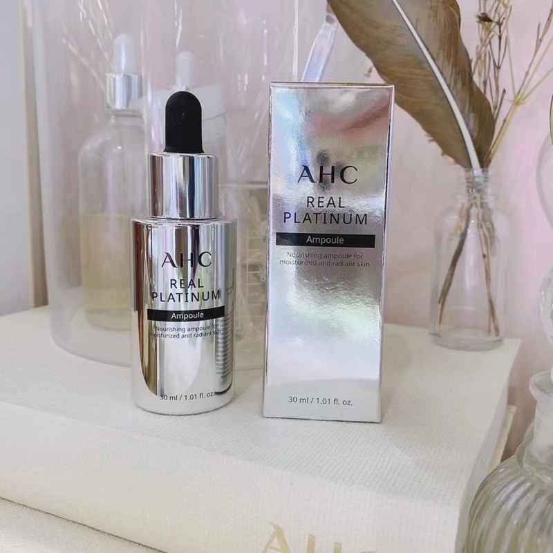 AHC Real Platinum Ampoule - 30ml AHC 真铂金光彩安瓶 | Shopee Malaysia
