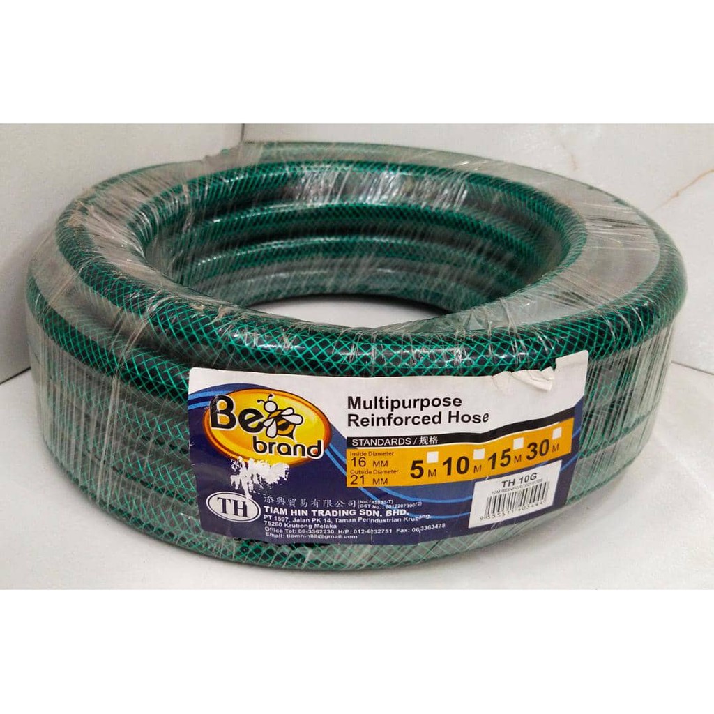 16MMX2.50MMX10M OR 5M REINFORCED PVC GARDEN HOSE / getah paip tebal ...