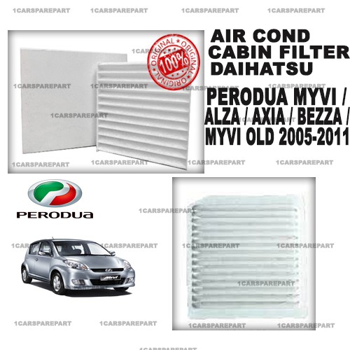 AIR COND CABIN FILTER DAIHATSU PERODUA MYVI LAGI BEST/MYVI NEW/ALZA ...