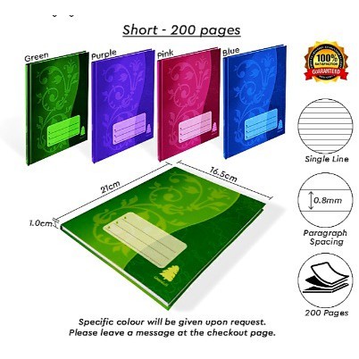 Greenhill F5 Hard Cover Quorto Book Short 120P/200P/300P/400P/500P | Shopee Malaysia