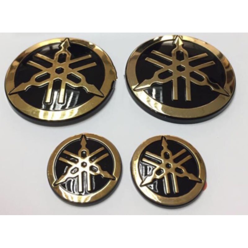 Logo Emblem Yamaha Y15 V1 V2 emblem Logo Yamaha Set Original Gold ...