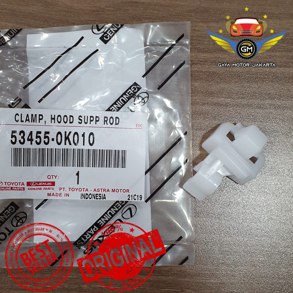 MESIN Original Kijang Innova Engine Hood Handlebar Clip 53455-0K010 ...