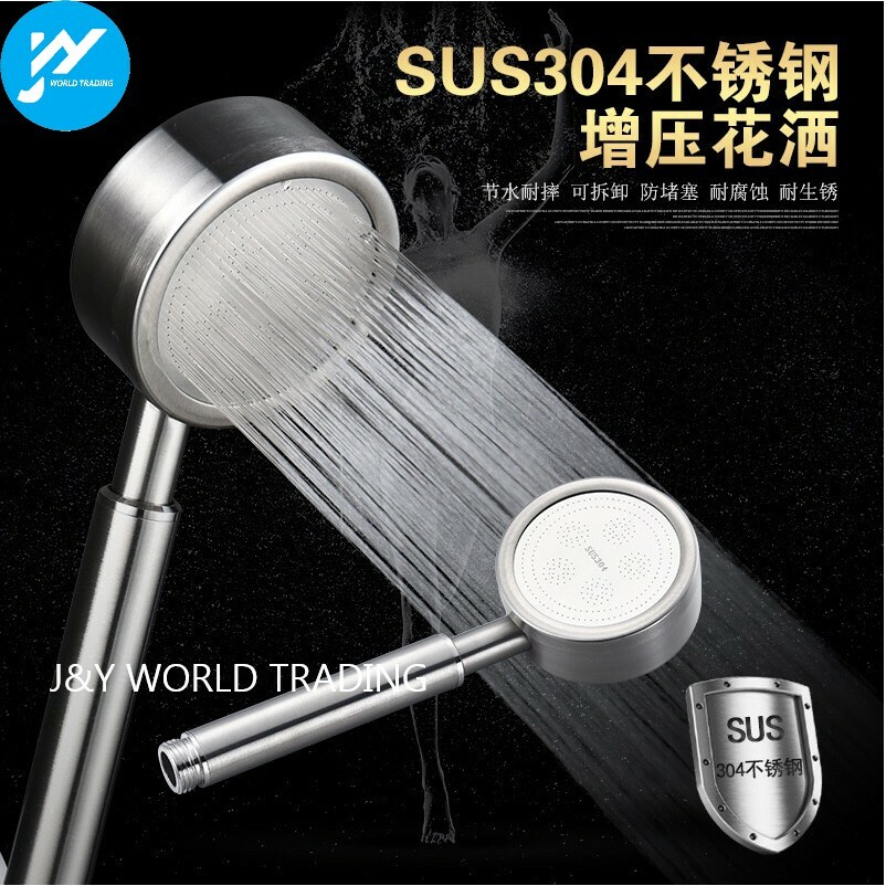 SUS 304 Stainless Steel High Pressure Bathroom Round Handheld Rain ...