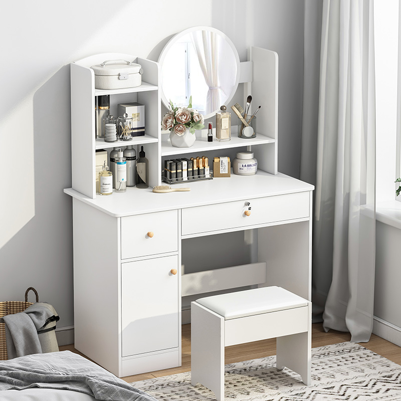 Net red dressing table female bedroom multi functional dressing table ...