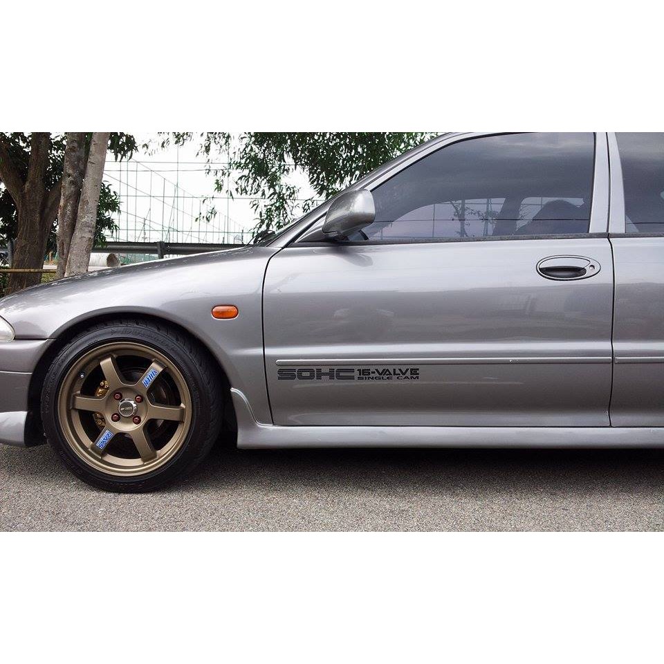 (2 pcs) STICKER PROTON WIRA SATRIA RALLI ART WAJA LANCER ISWARA EVO GSR ...