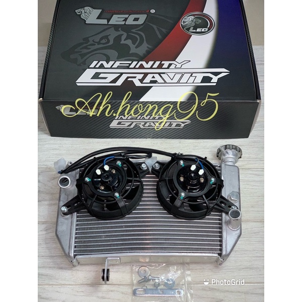 Y15ZR V1/V2 LEO RACING BIG RADIATOR FULL ALLOY MINIUM ASSY & 2 BIG FAN ...