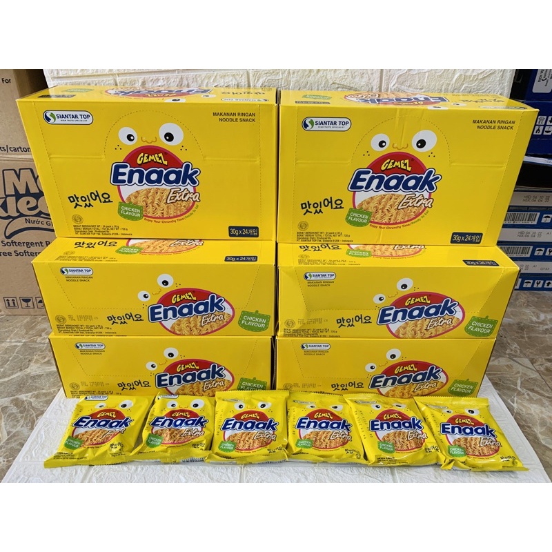 Enaak Instant Noodles Box 24 Packs x 30g | Shopee Malaysia