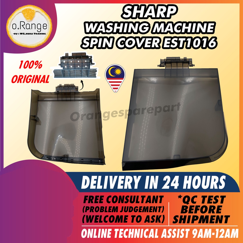 100% ORIGINAL SHARP EST1016 WASHING MACHINE SPIN COVER DOOR ASSY est ...