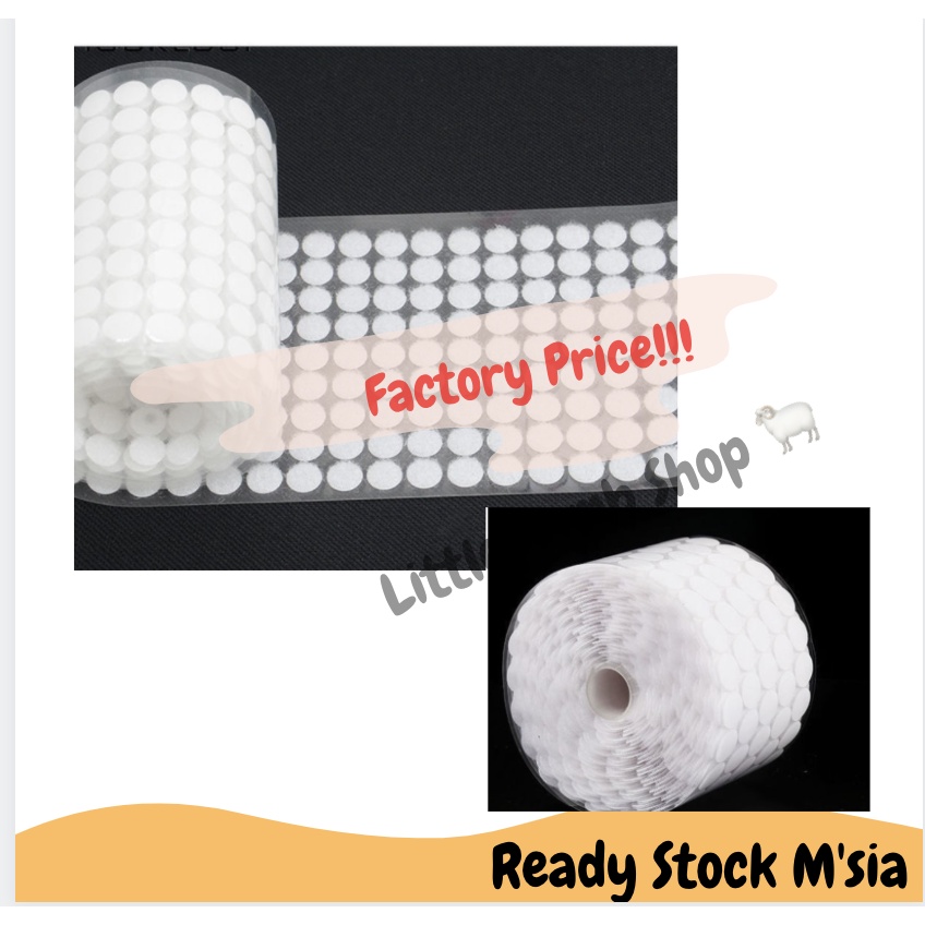 15mm 20mm Transparent Dot Design Velcro Quiet book/Busy book/Activities ...