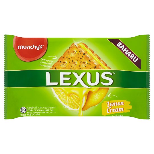 MUNCHY'S LEXUS Biscuit Lemon Cream Flavors (10's) | Shopee Malaysia