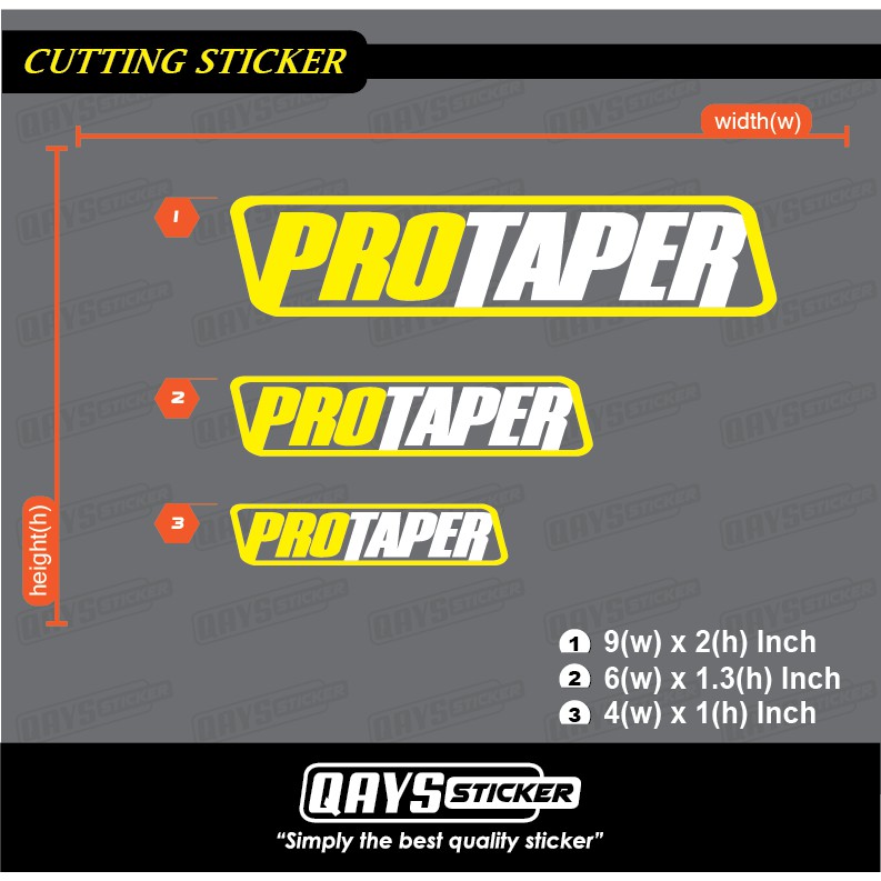 1 pc Sticker PROTAPER #outdoorsticker #cuttingsticker #yamaha #honda # ...