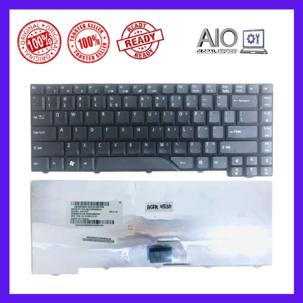 [TRUSTED SELLER] Acer Aspire 4530 Laptop Keyboard (USED) | Shopee Malaysia