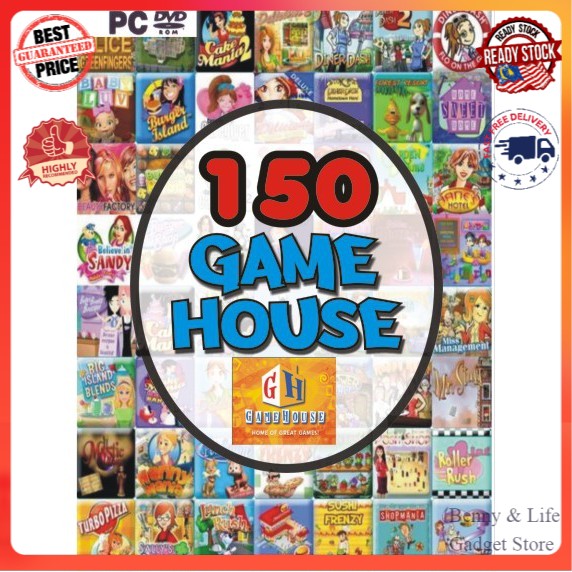 Gamehouse Games Collection 150 Great Games Offline with DVD - PC Games ...