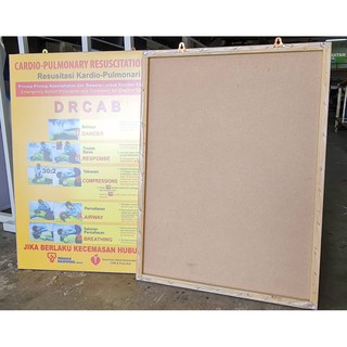 CPR poster/chart/DRCAB with wooden frame | Shopee Malaysia