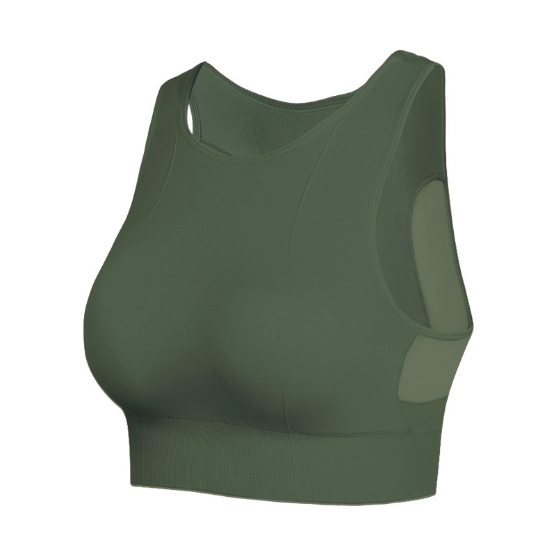 Mesh Sport Bra Vest Fast Drying Shockproof Bras Yoga Running Fitness ...