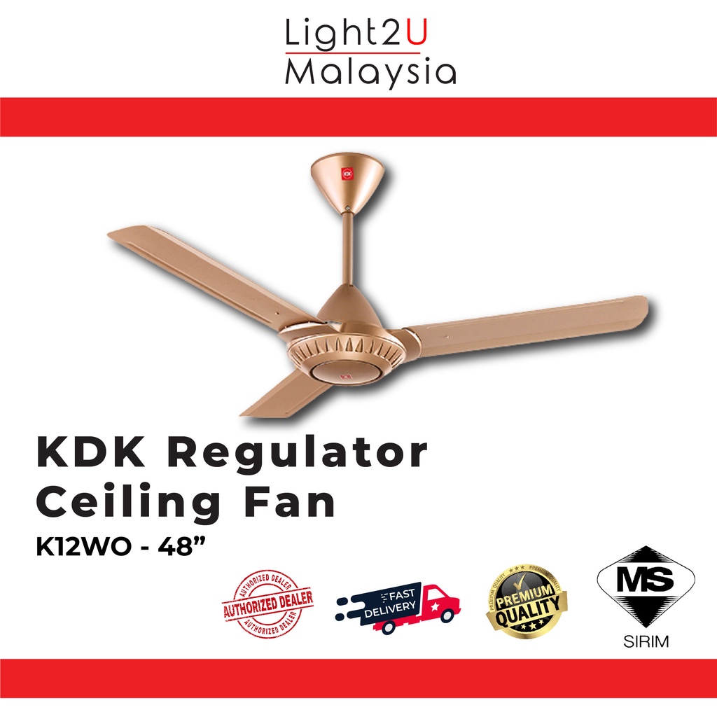 KDK Regulator Ceiling Fan K12VO K15VO K12VOPBR K15VOPBR K12WO K15WO ...