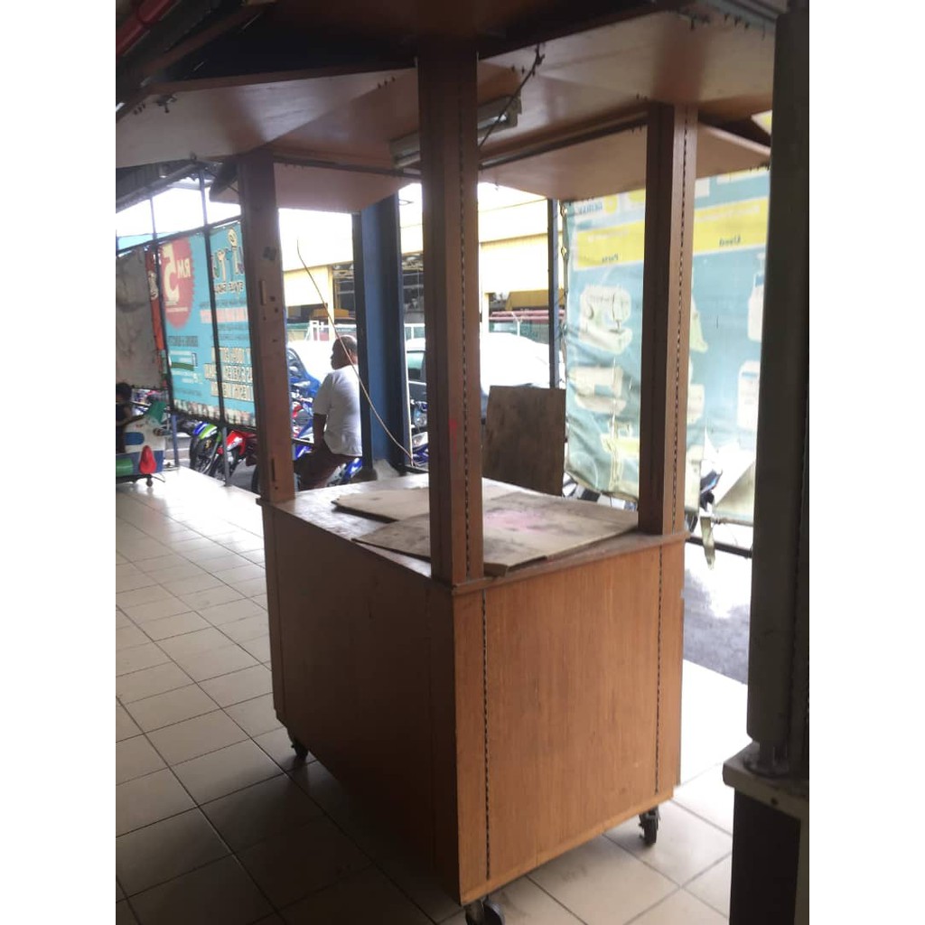 Wooden Kiosk Counter | Shopee Malaysia