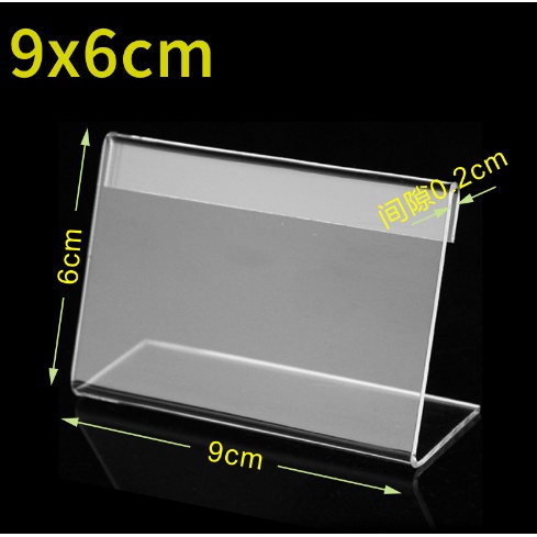 PVC L Shape Card Stand Price Display Price Tag Holder Pengepit Tanda ...