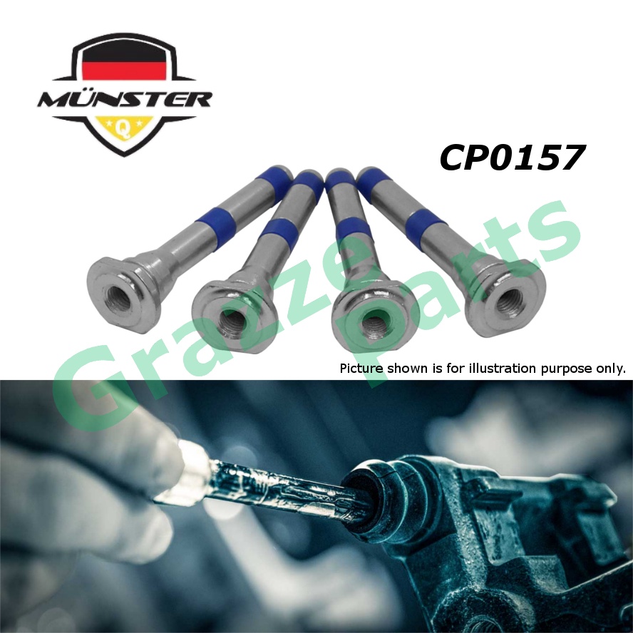 (4pcs) Münster Front Disc Brake Caliper Guide Pin Bolt Silicon Silicone ...