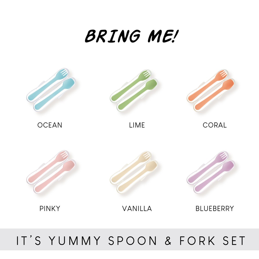 SIMBA Learning Spoon & Fork Set (It's Yummy) | Shopee Malaysia