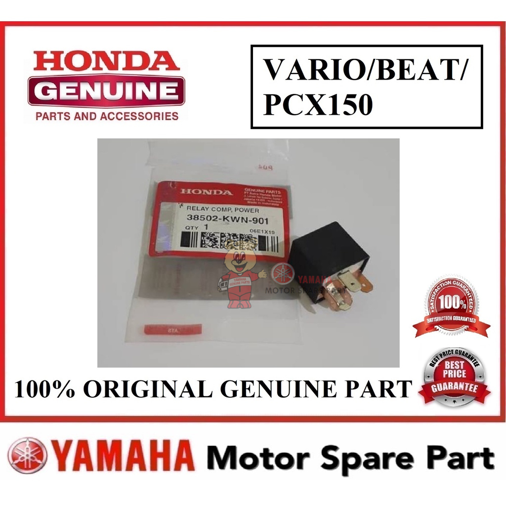 100% ORIGINAL HONDA VARIO150 RELAY POWER BATTERY 0 38502-KWN-901 BETERI ...