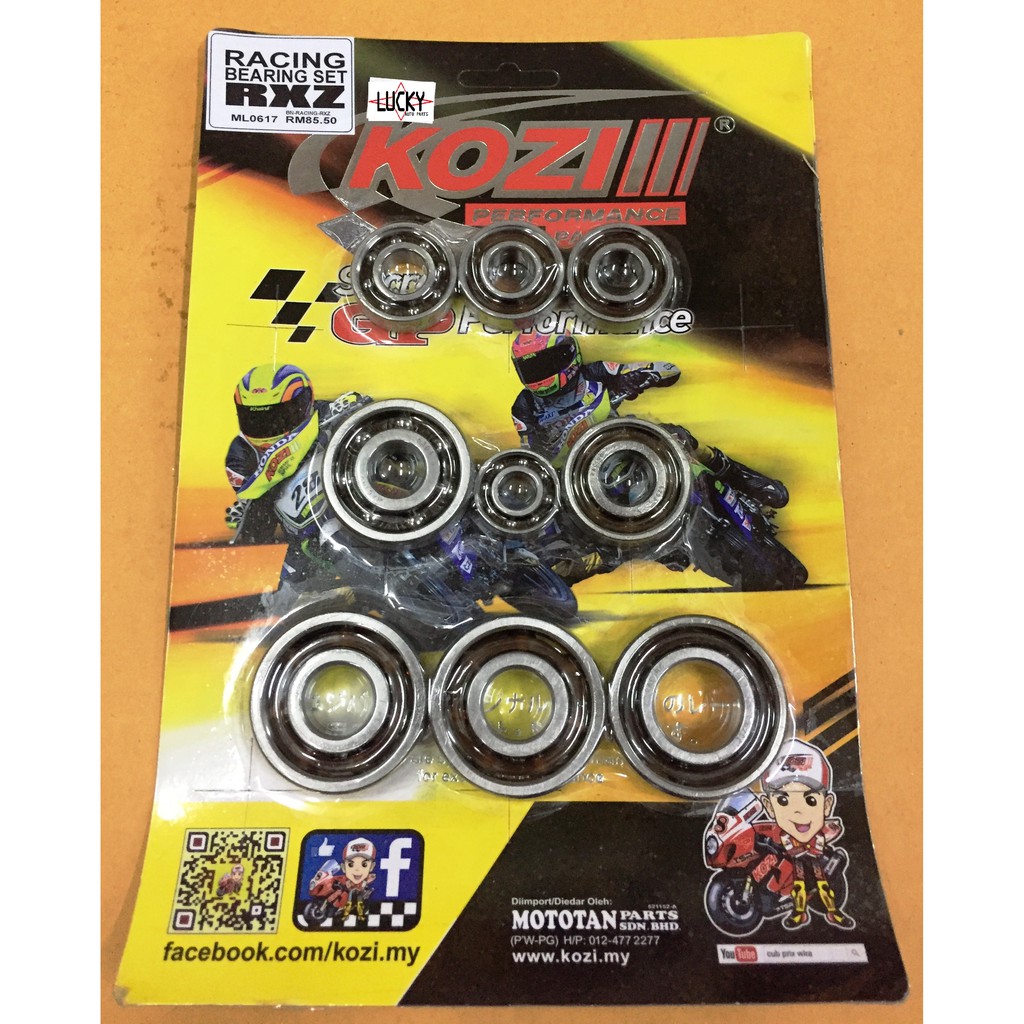 YAMAHA RXZ KOZI RACING ENGINE BEARING ENJIN SET Y1 Y2 Y3 MILI CRANKCASE ...