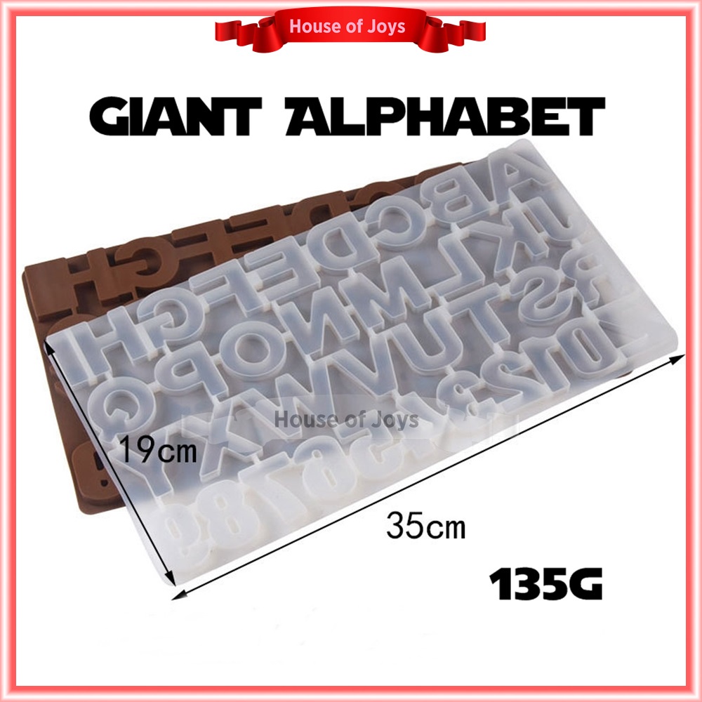 [Ready Stock] Silicone DIY Mini Alphabet Chocolate Mold Candy mould ...