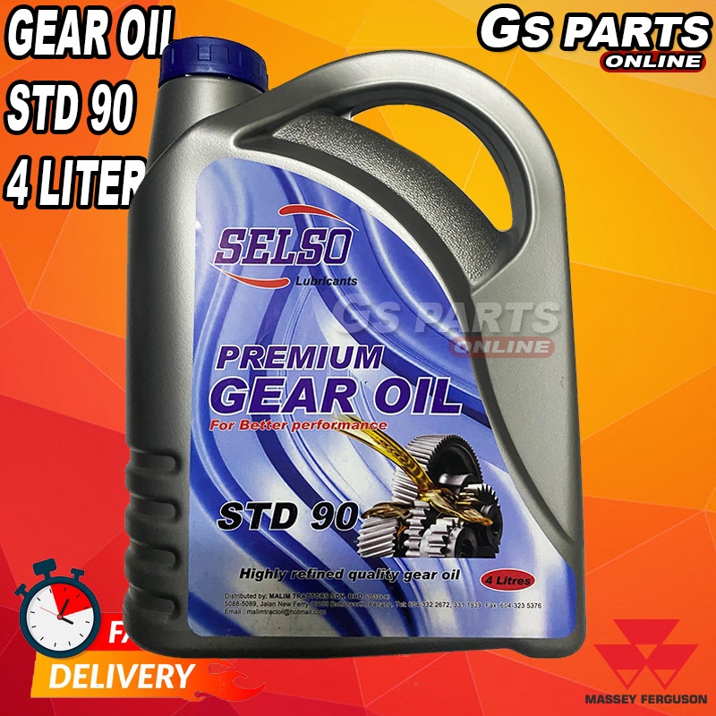 🚜GEAR OIL SELSO STD 90/140/250/300 4 LITER | GS PARTS (GEAR OIL INI ...