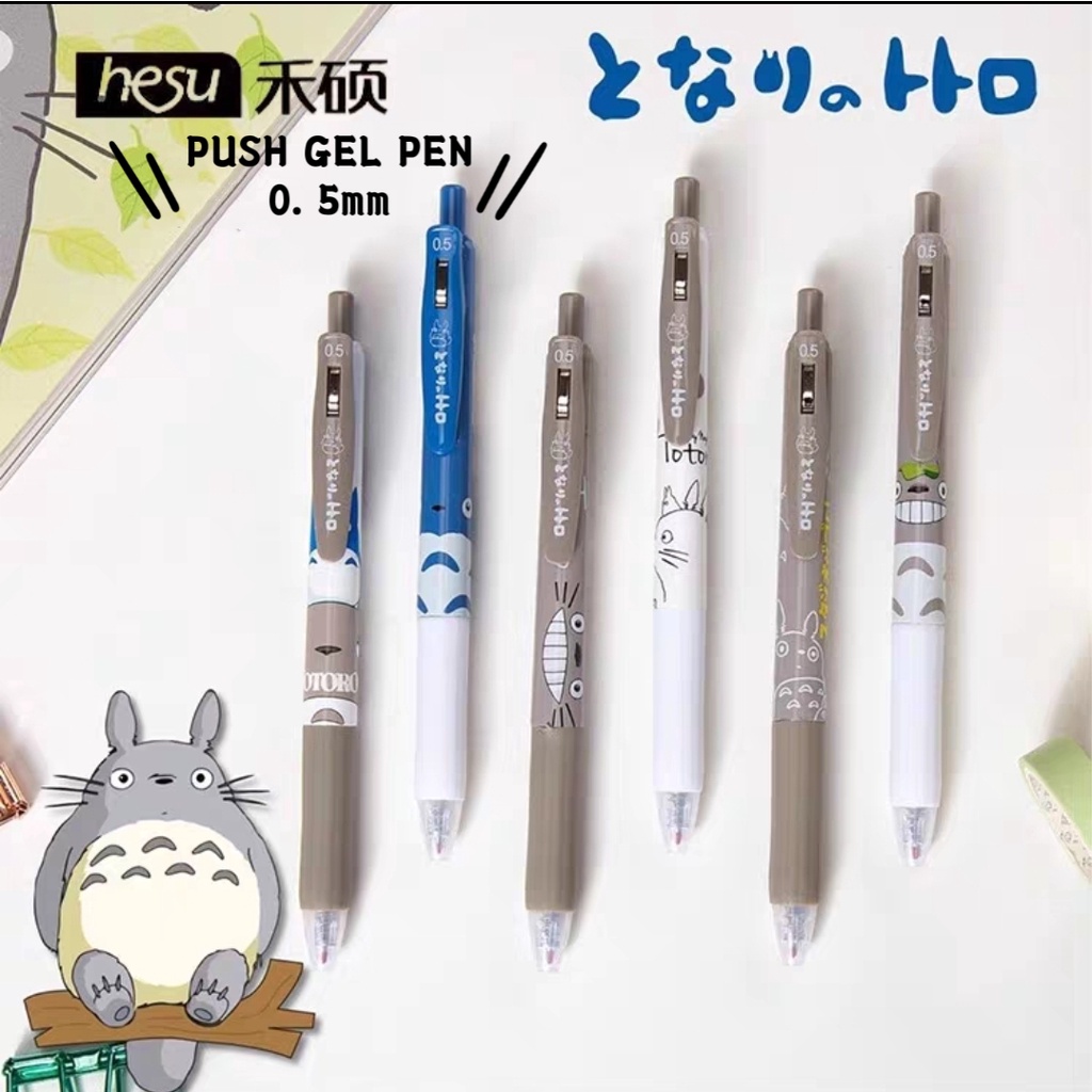 Totoro creative 0.5mm press black gel pen cartoon pen cute pens ...