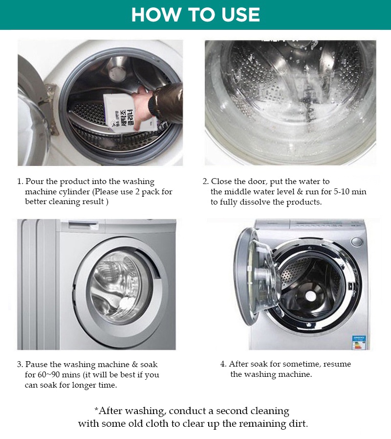 Korea Washing Machine Cleaner Front & Top load / Pencuci Mesin Basuh ...
