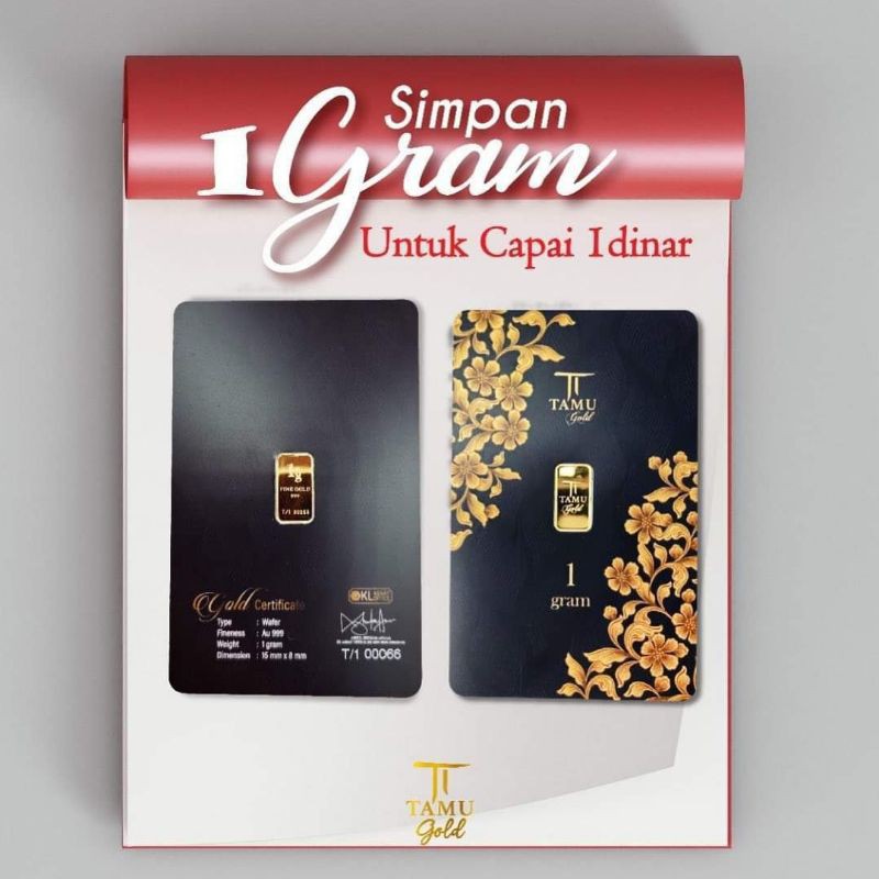 GOLD BAR 999.9 1 GRAM ( EMAS MURAH ) | Shopee Malaysia
