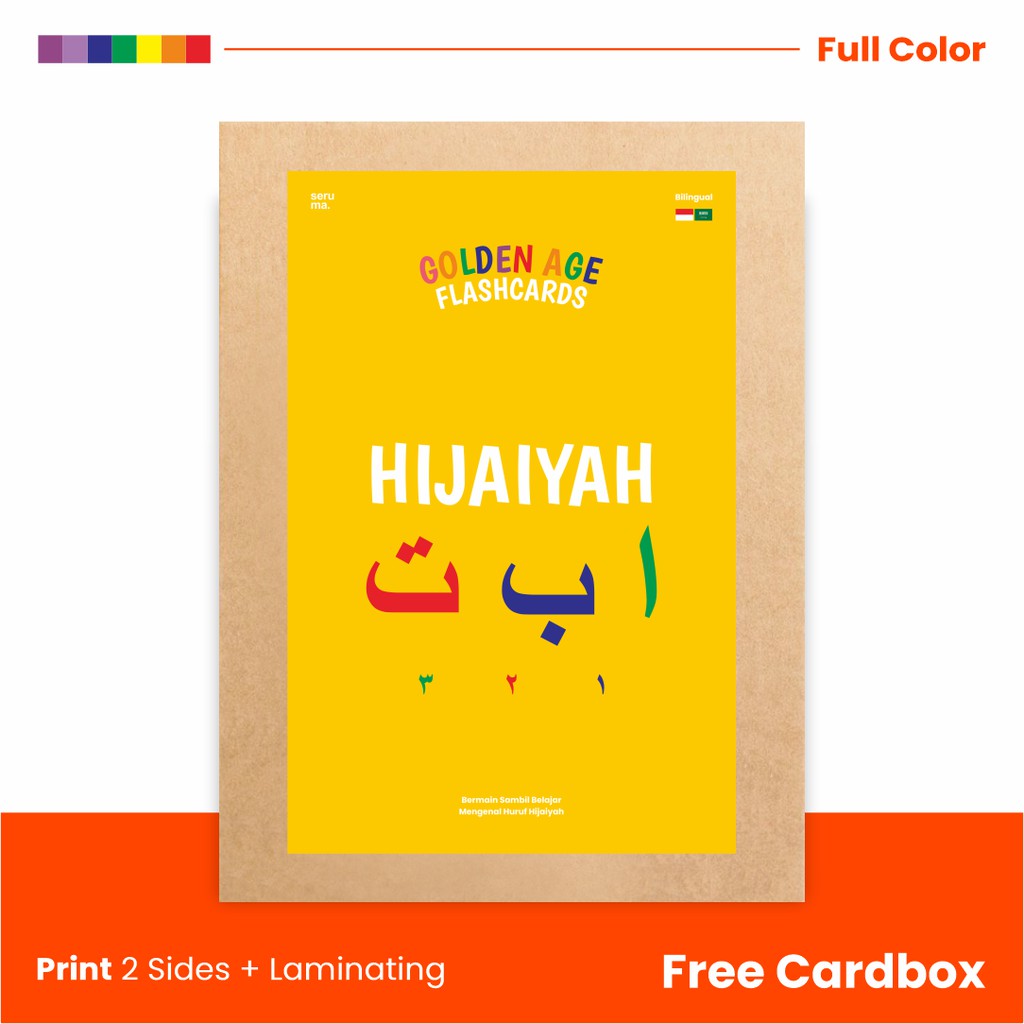 Golden AGE FLASHCARD HIJAIYAH LETTERS - BONUS CARDBOX | Shopee Malaysia