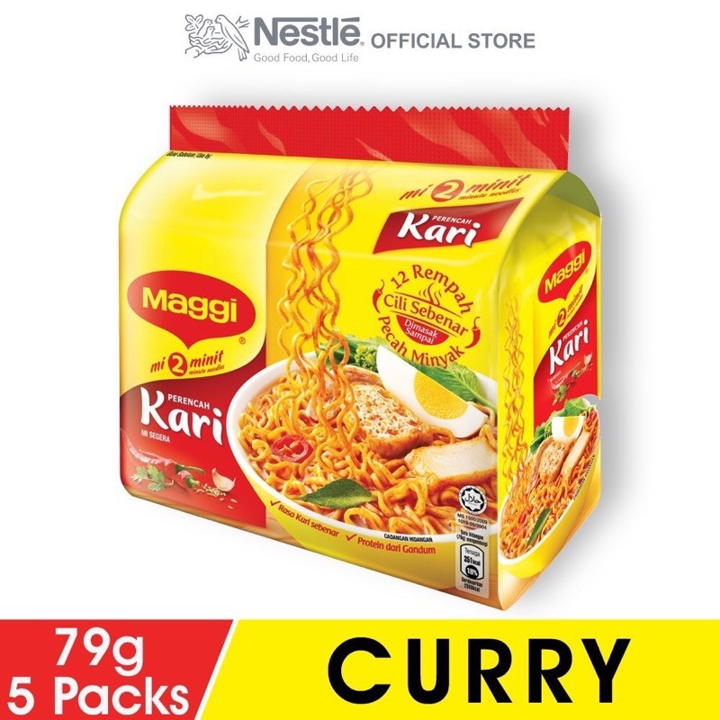 MAGGI Two Minute Curry (5 packs x 79g) | Shopee Malaysia