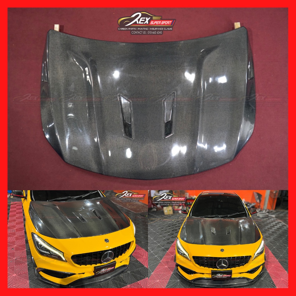 Mercedes Benz CLA W117 180 200 250 45 AMG Front Bonnet Hood Revoz Real ...