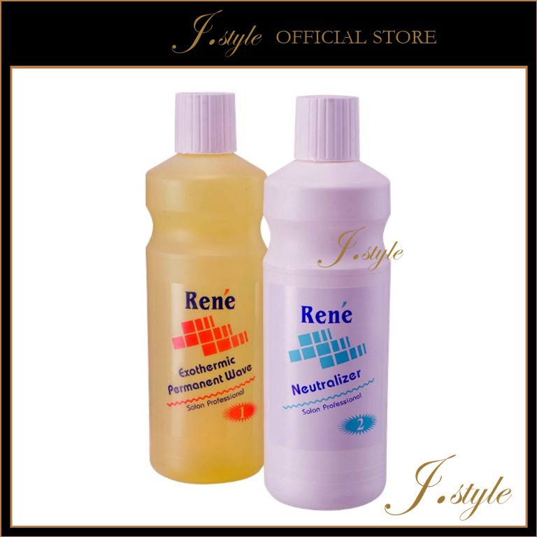 Rene Exothermic Permanent Cold Wave Lotion & Neutralizer 1000ml ...