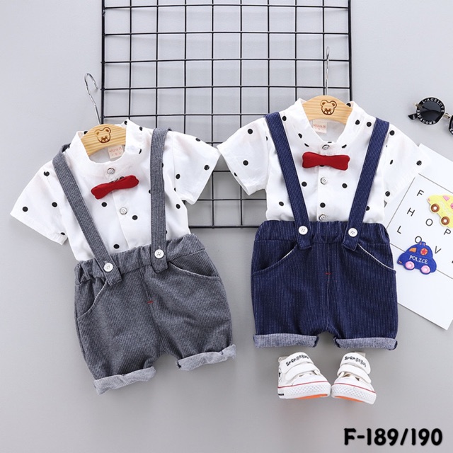 🔥Readystock🔥Polka Dot Boy Set | Shopee Malaysia