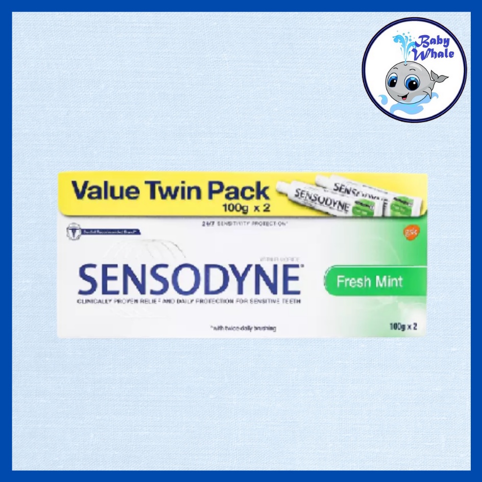Sensodyne Fresh Mint Value Twin Pack 100g x 2 EXP: 06/2026 | Shopee ...