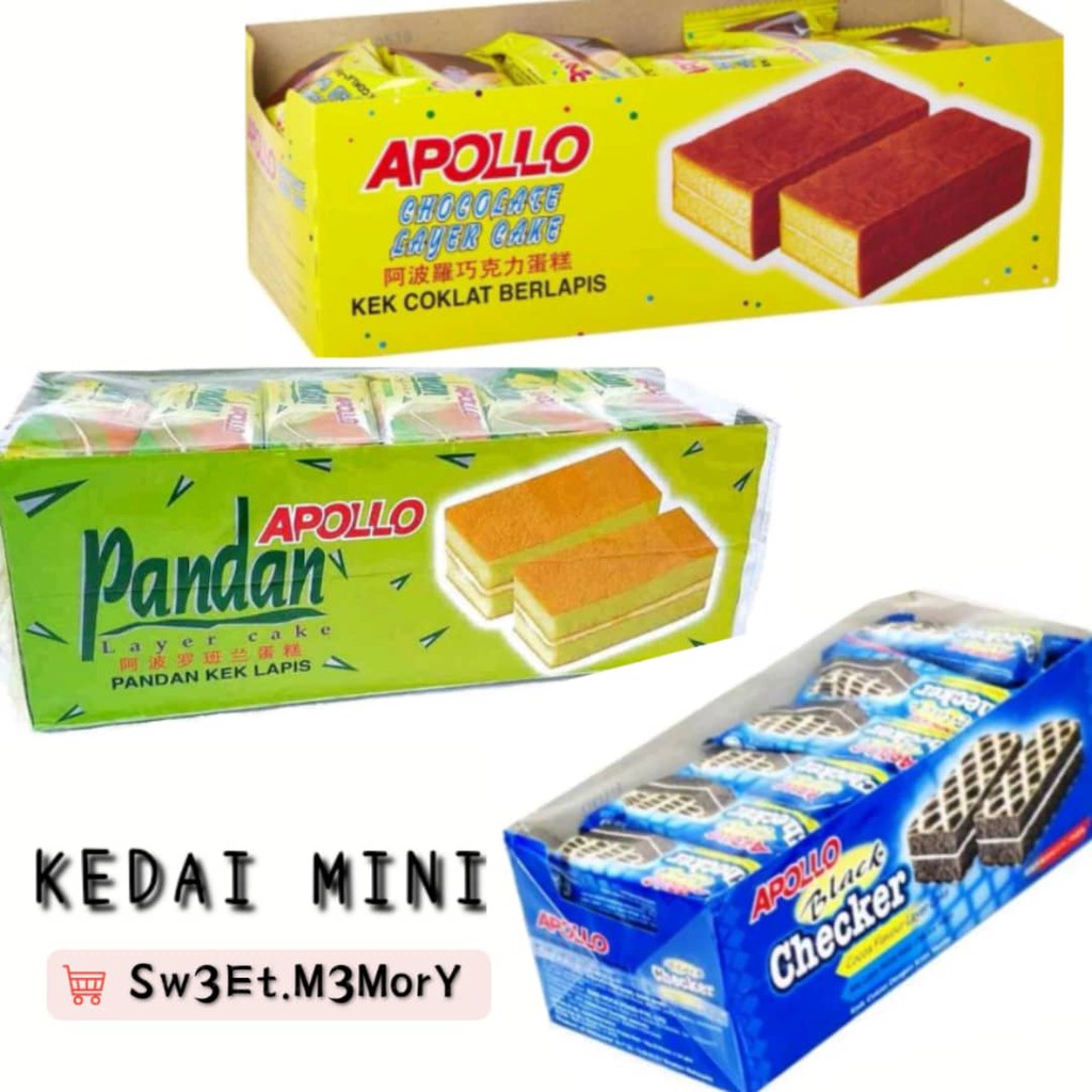 APOLLO Layer Cake (pandan/chocolate) | Shopee Malaysia