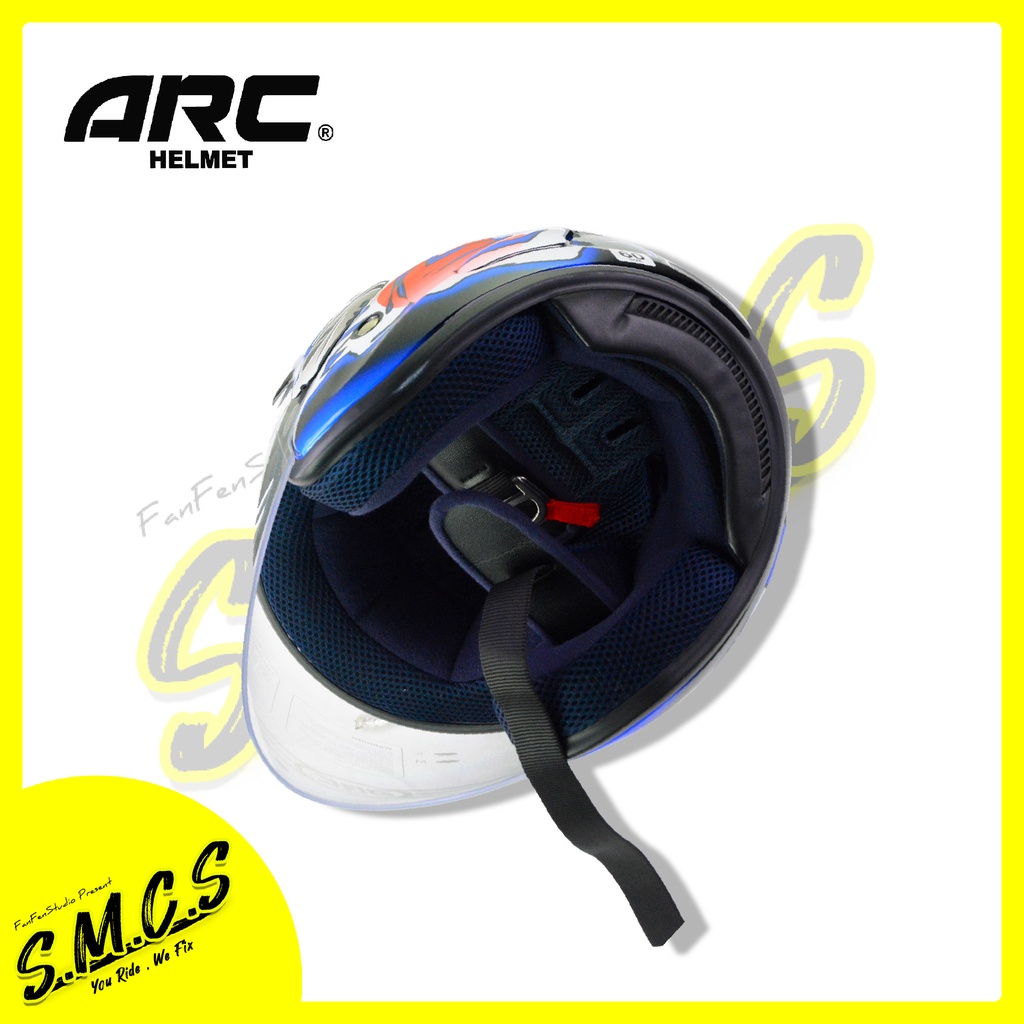 ARC Helmet YF Dragon Red Blue [NEW] Sirim Certified Naga Helmet ARC ...