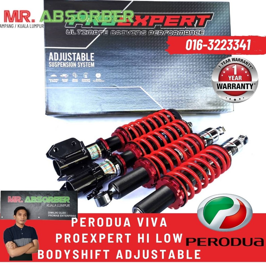 PROEXPERT HI LOW BODYSHIFT / HILOW SOFTHARD ADJUSTABLE PERODUA VIVA ...