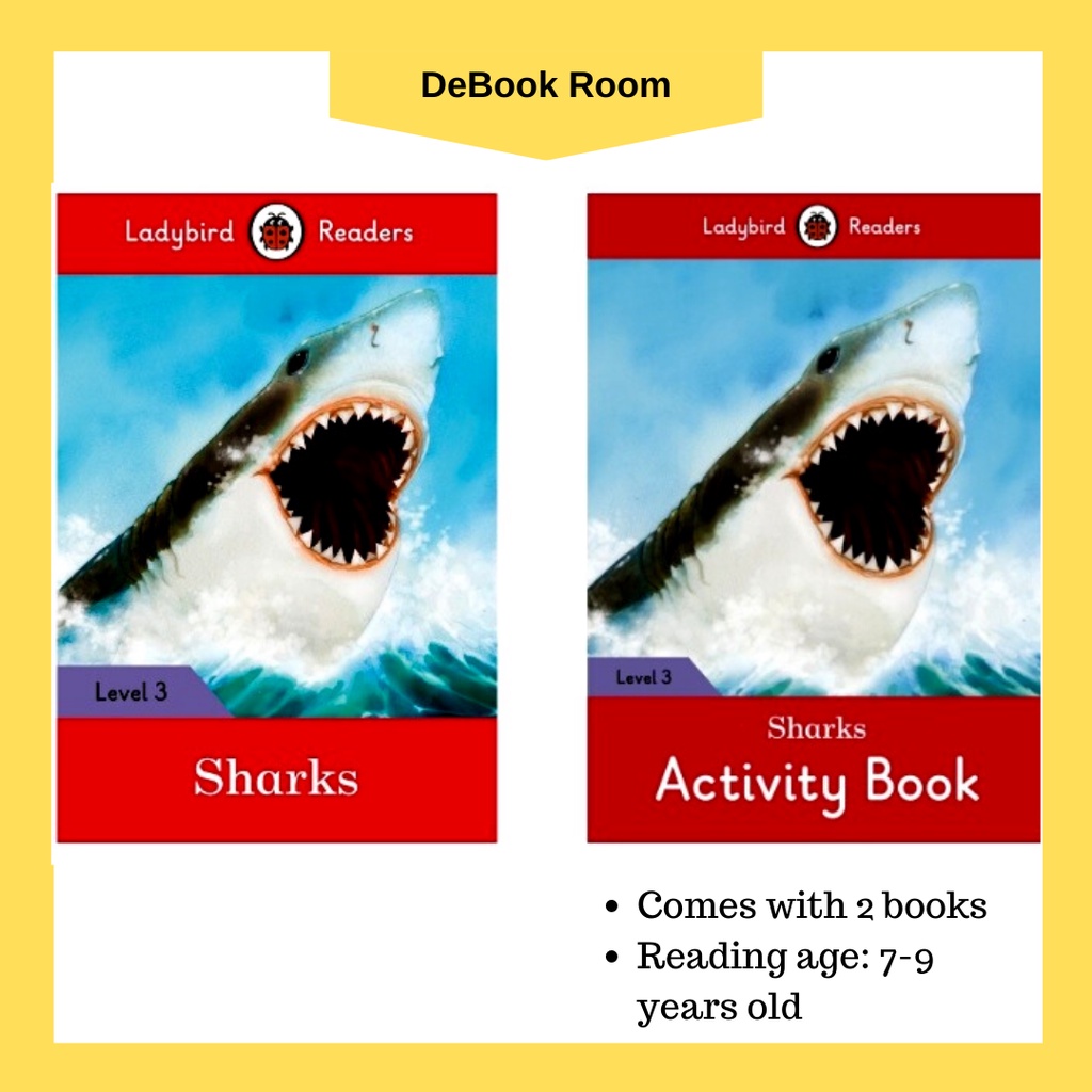 Ladybird Readers Level 3 - 2 Books Combo : Sharks (Children's Storybook ...