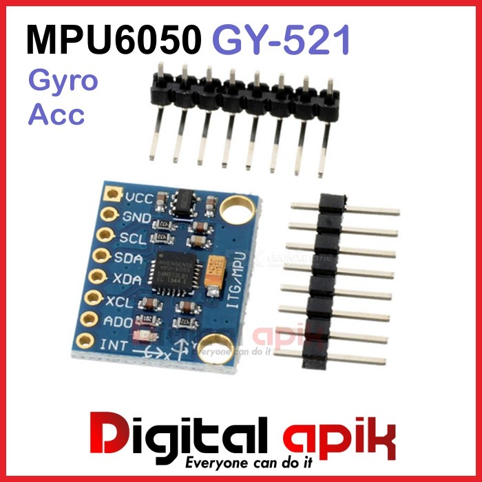 Gy-521 MPU-6050 3 Axis Accelerometer Gyroscope MPU6050 GY521 Arduino | Shopee Malaysia