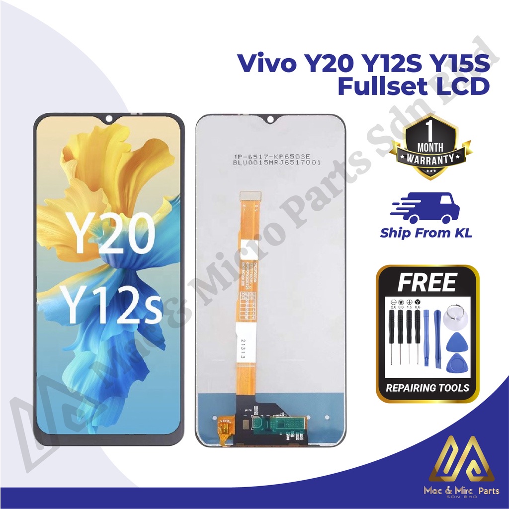 Vivo Y20 Y12S Y15S Fullset LCD ORIGINAL Quality Touch Screen Digitizer ...